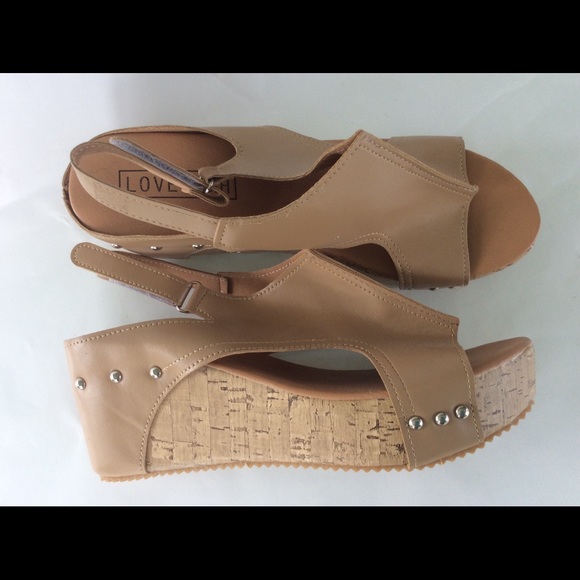 Love L.S.H. | Shoes | Camel Colored Platform Sandals Love Lsh | Poshmark